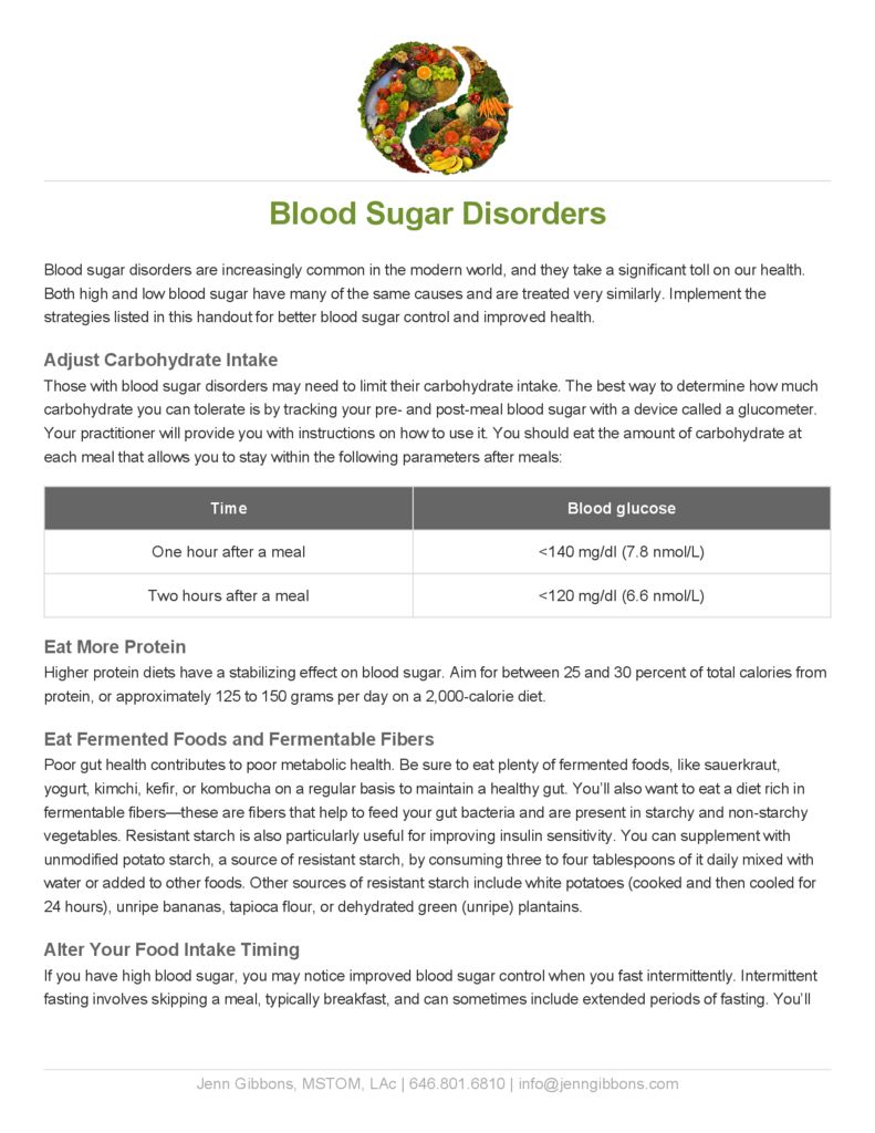 Blood Sugar Disorders – Jenn LiButti